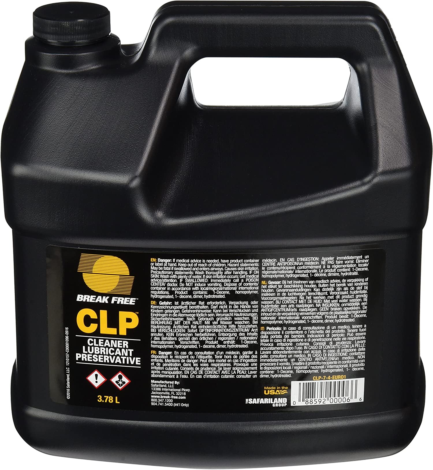 Break Free CLP Gun Lube & Bore Lubricating Synthetic Oil Cleaner ...