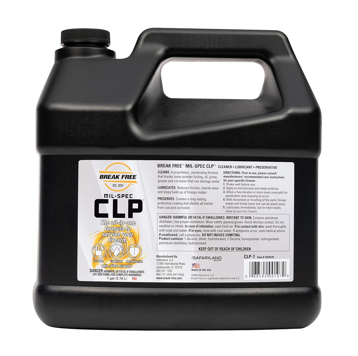 Break Free CLP Cleaner Lubricant and Preservative Gun Cleaner, CLP-7 ...