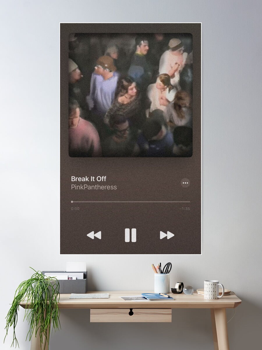 Break It Off Spotify Cover Poster Wall Art, Modern Wall Decor For ...