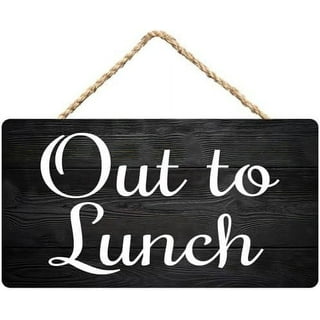 packed lunch sign