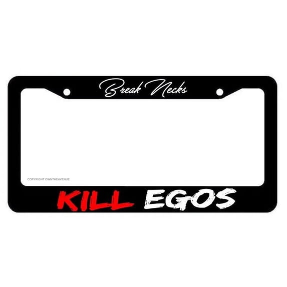 Break Necks Kill Egos JDM Racing Drifting Funny Joke Gag License Plate ...