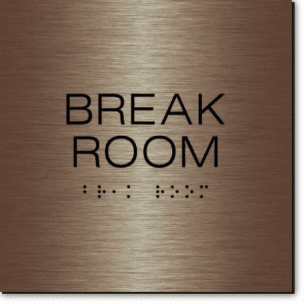 Break Room Sign-Copper / Black (1 Unit) - Walmart.com
