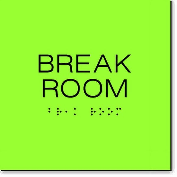 Break Room Sign-Laserglow / Black (3 Units) - Walmart.com