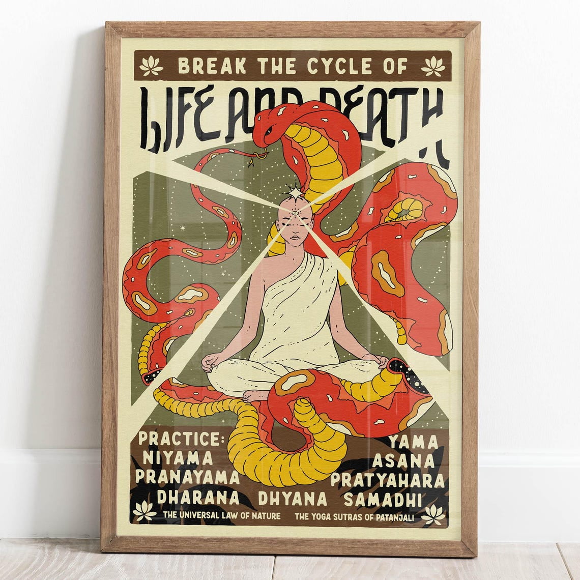Break The Cycle Of Life And Death - Practice Yoga Anywhere Poster Wall ...