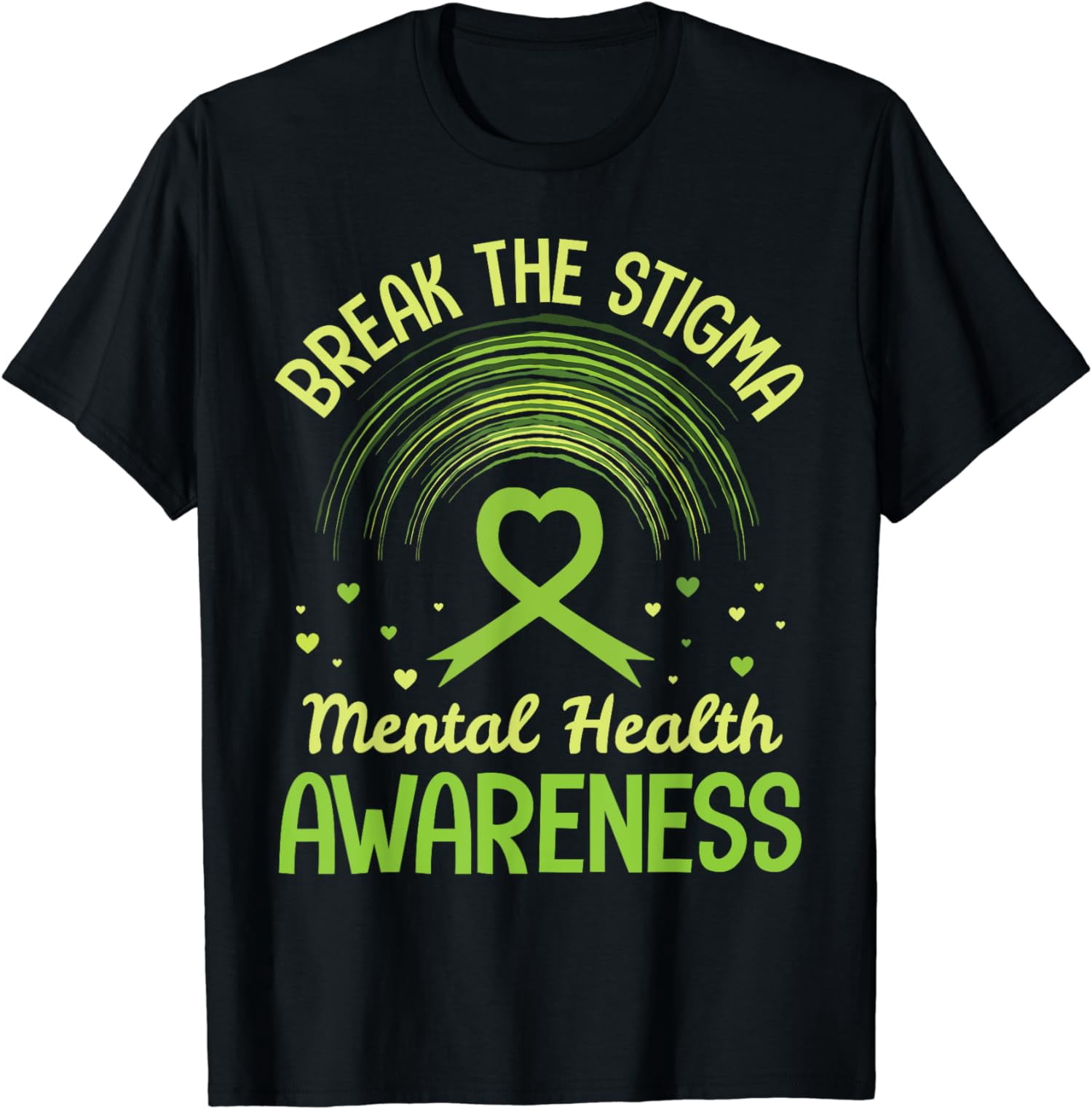 Break The Stigma Mental Health Awareness Month Warriors T-Shirt ...
