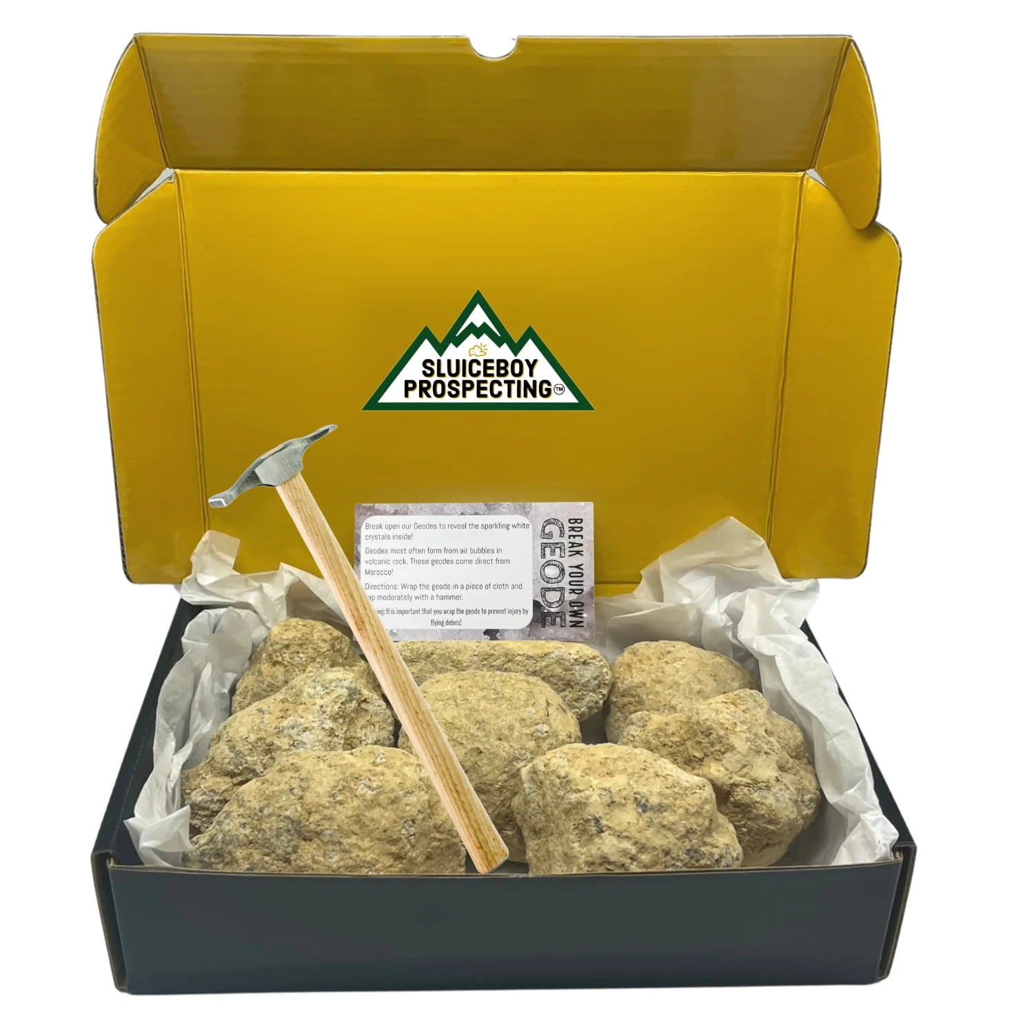 Break Your Own Geodes! BOX SET WITH HAMMER | Medium Size - Walmart.com