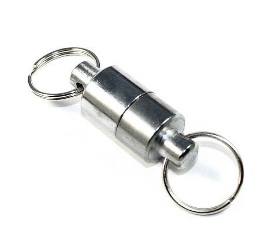 Breakaway, 8lb Pull Stainless Steel Magnets Split Ring Keychain ...