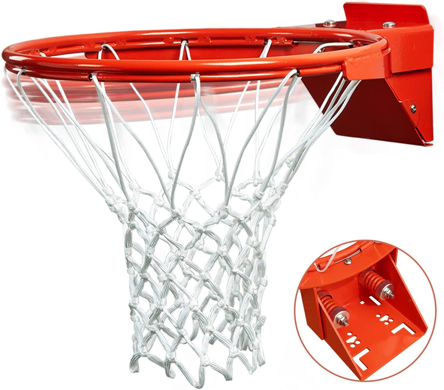 Breakaway Basketball Rim, Heavy Duty Flex Rim Replacement 5/8-In ...