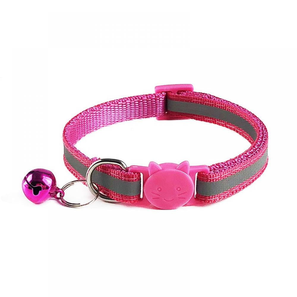 Breakaway Cat Collar with Reflective Nylon Strip and Bell, Safe and ...