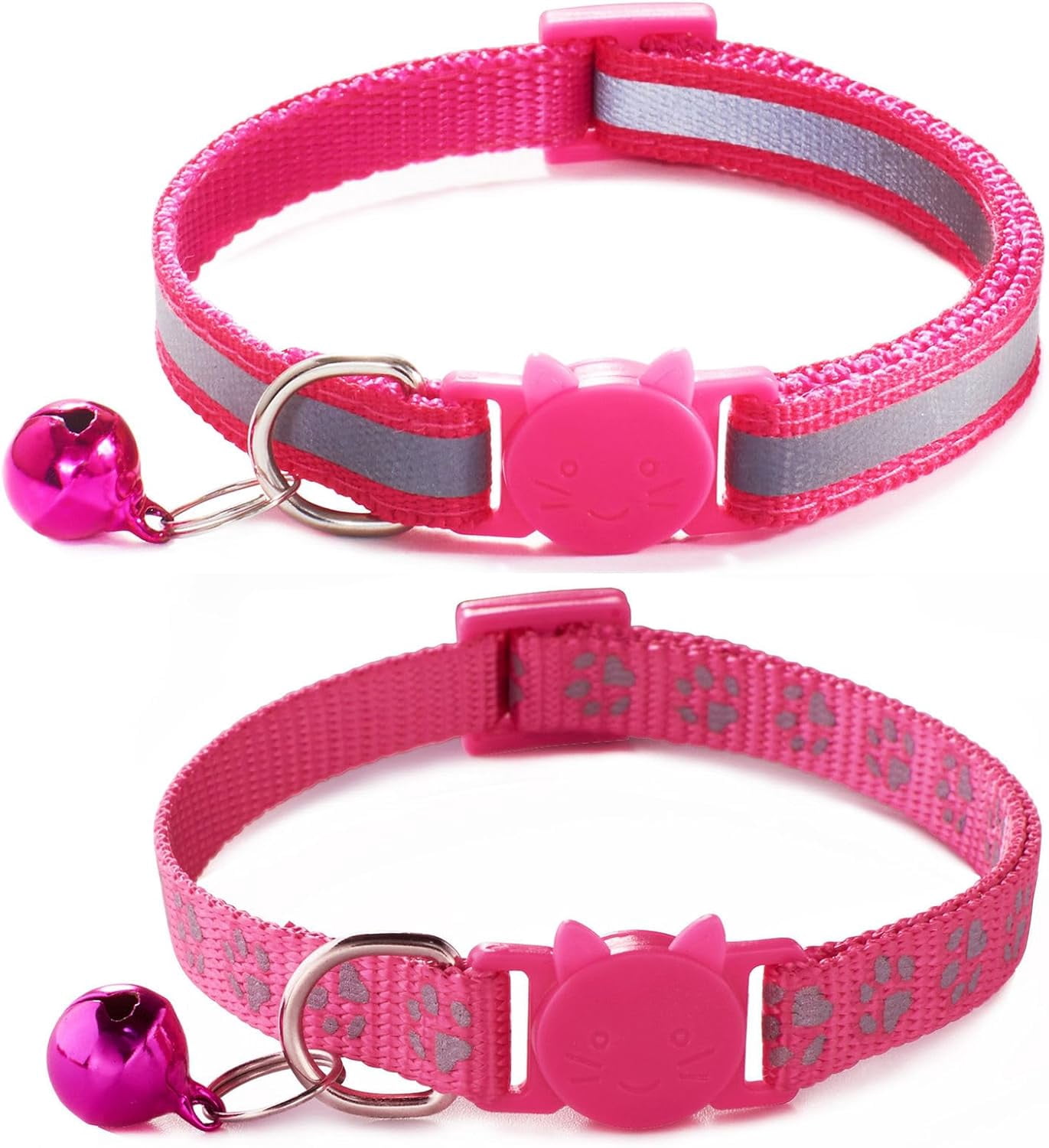 Breakaway Cat Collar with Bells, [2 Pack] Break Away Kitten Collar with ...