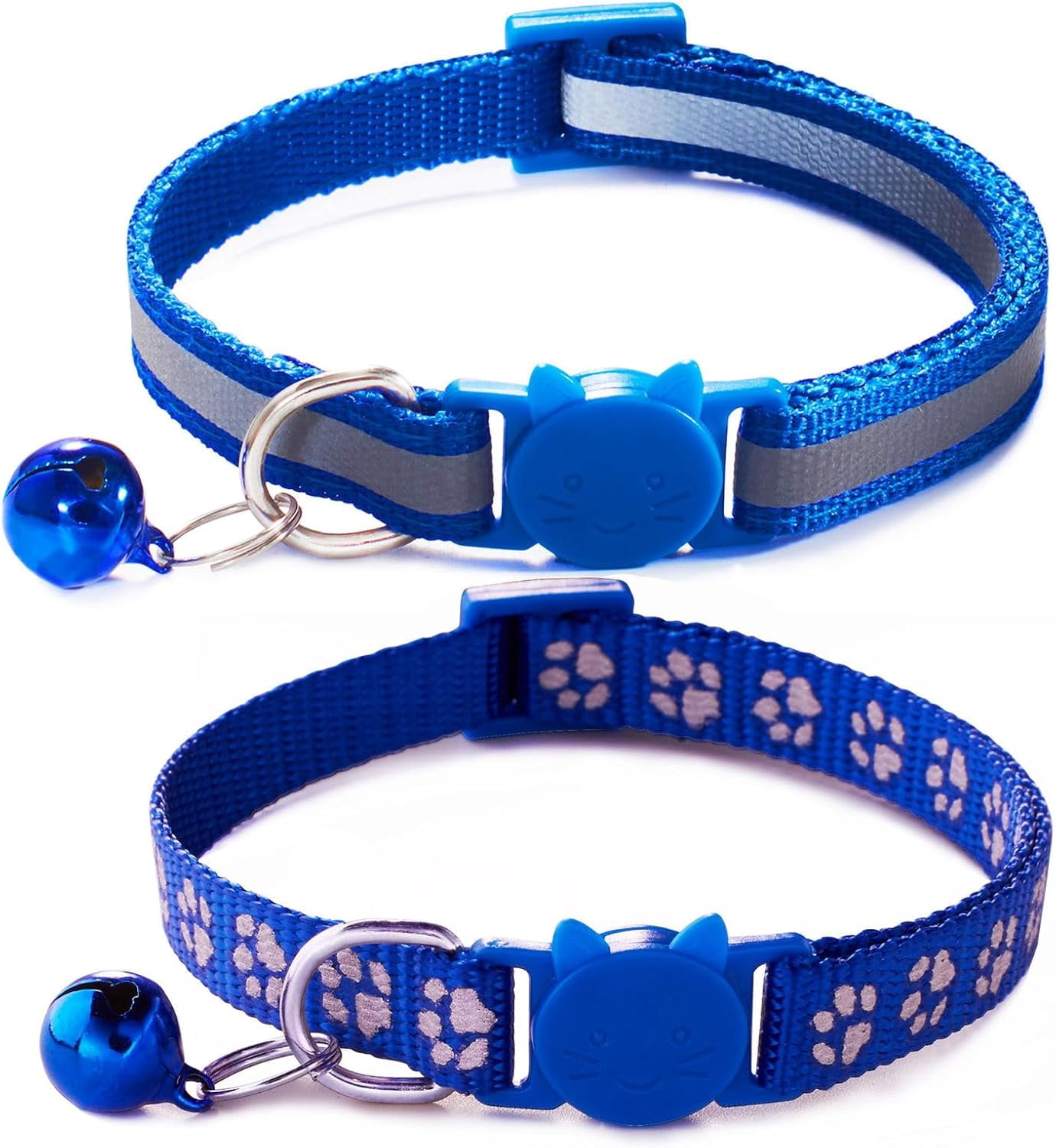 Breakaway Cat Collar with Bells, [2 Pack] Break Away Kitten Collar with ...