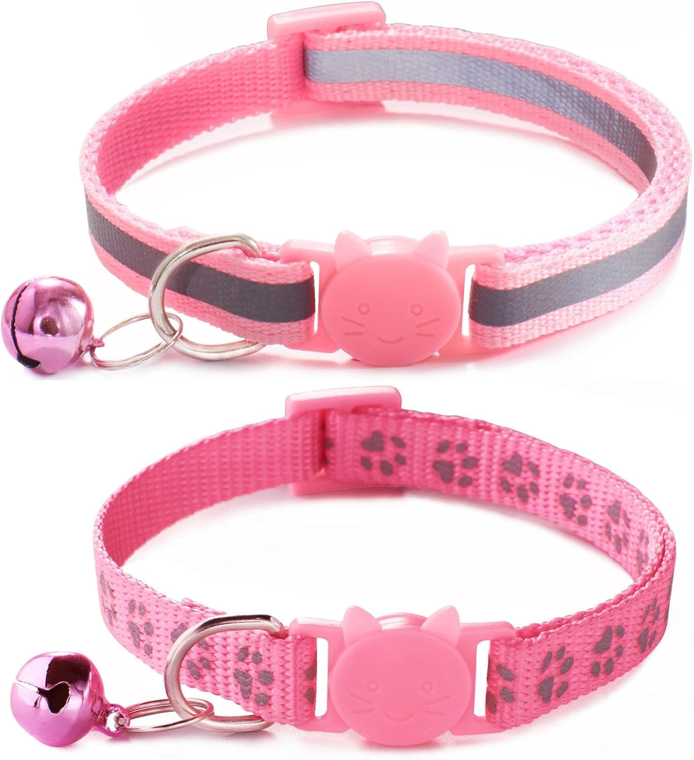 Breakaway Cat Collar with Bells, [2 Pack] Break Away Kitten Collar with ...