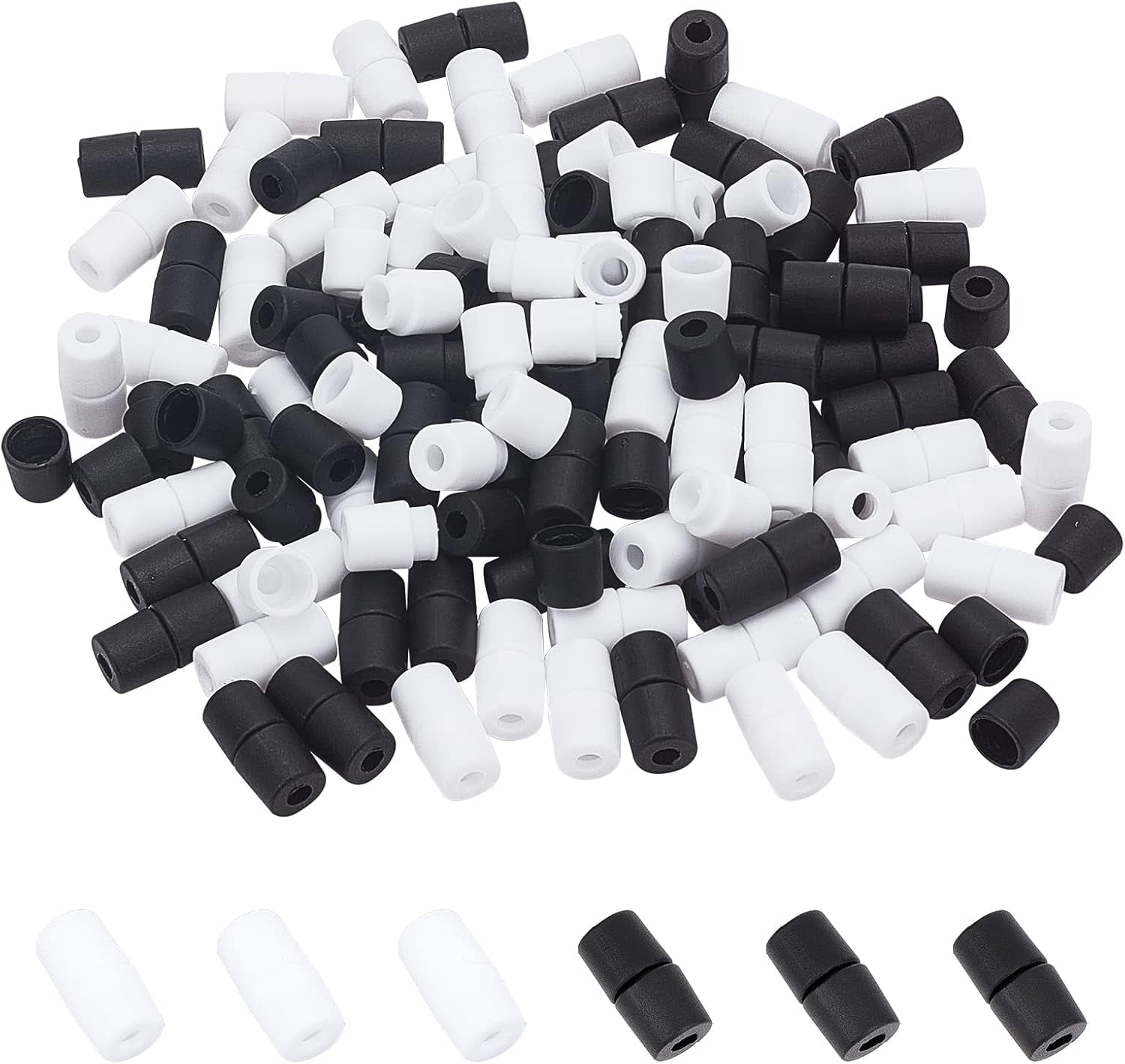 Breakaway Clasps 160pcs 2 Colors Barrel Connector Buckle Safety Clasp ...