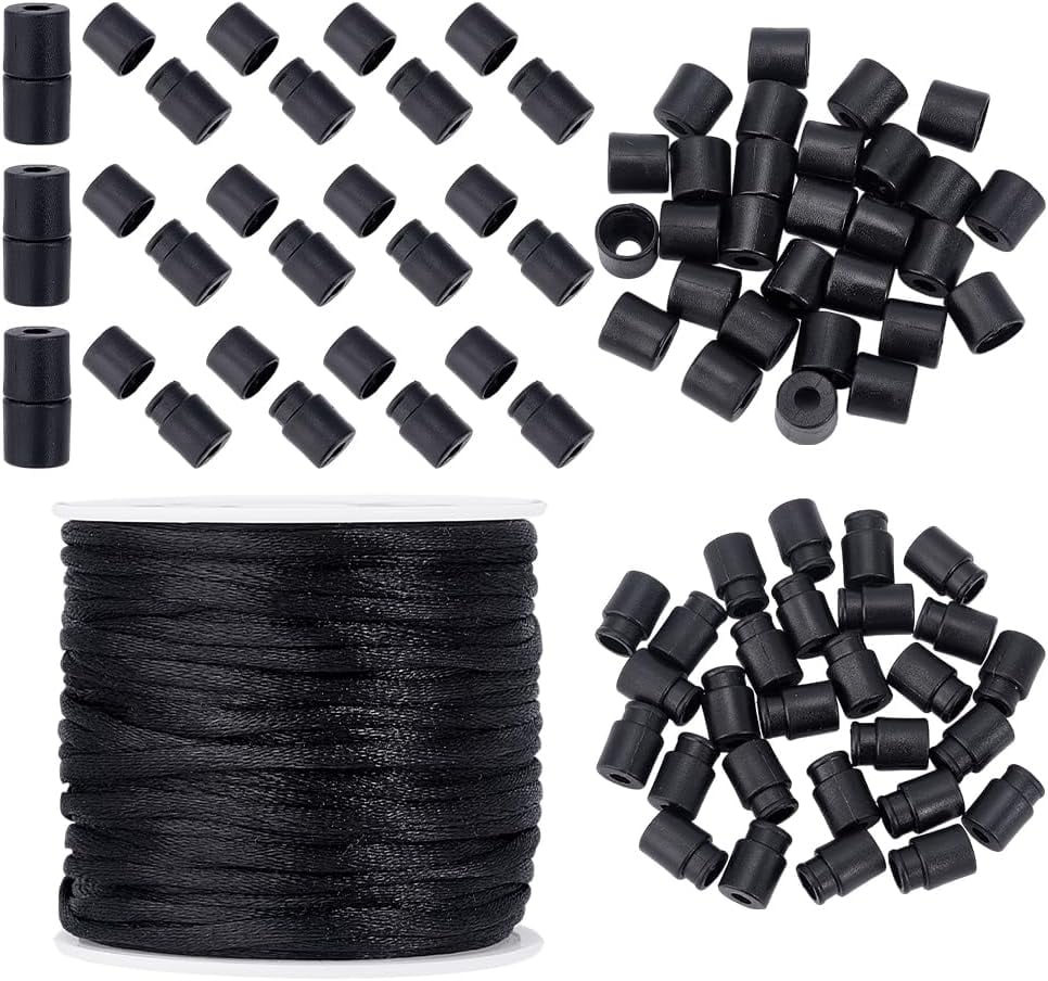 Breakaway Clasps with Lanyard String 30pcs 20x11mm Black Safety Clasp ...