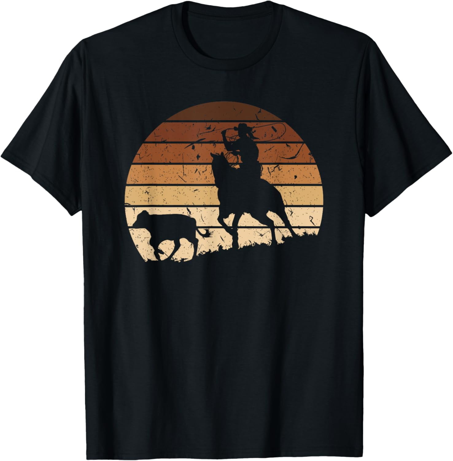 Breakaway Roping African American Cowgirl Rodeo Calf Roping T-Shirt ...