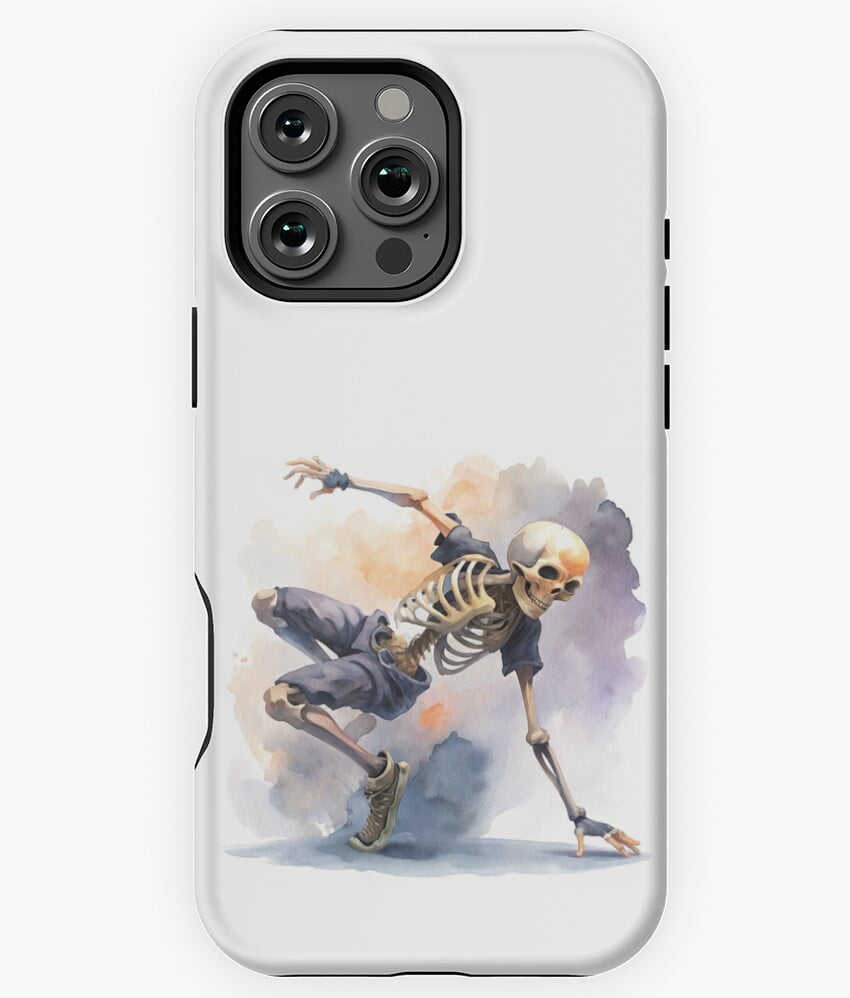 Breakdance Skeleton in Streetwear Watercolor Style M11763 Phone case ...