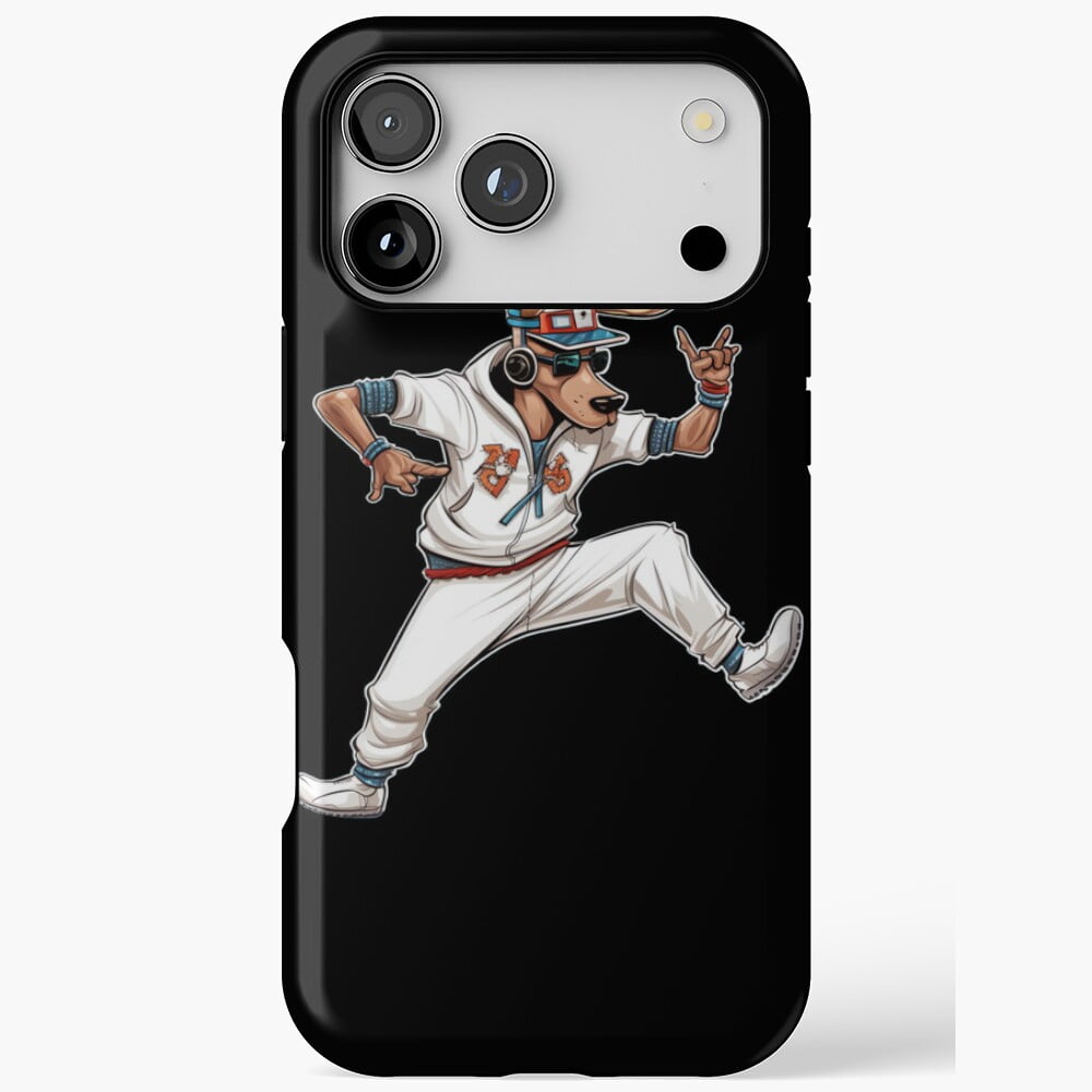 Breakdancing Blitzen Reindeer Protective Case for iPhone 11 12 13 14 15 ...