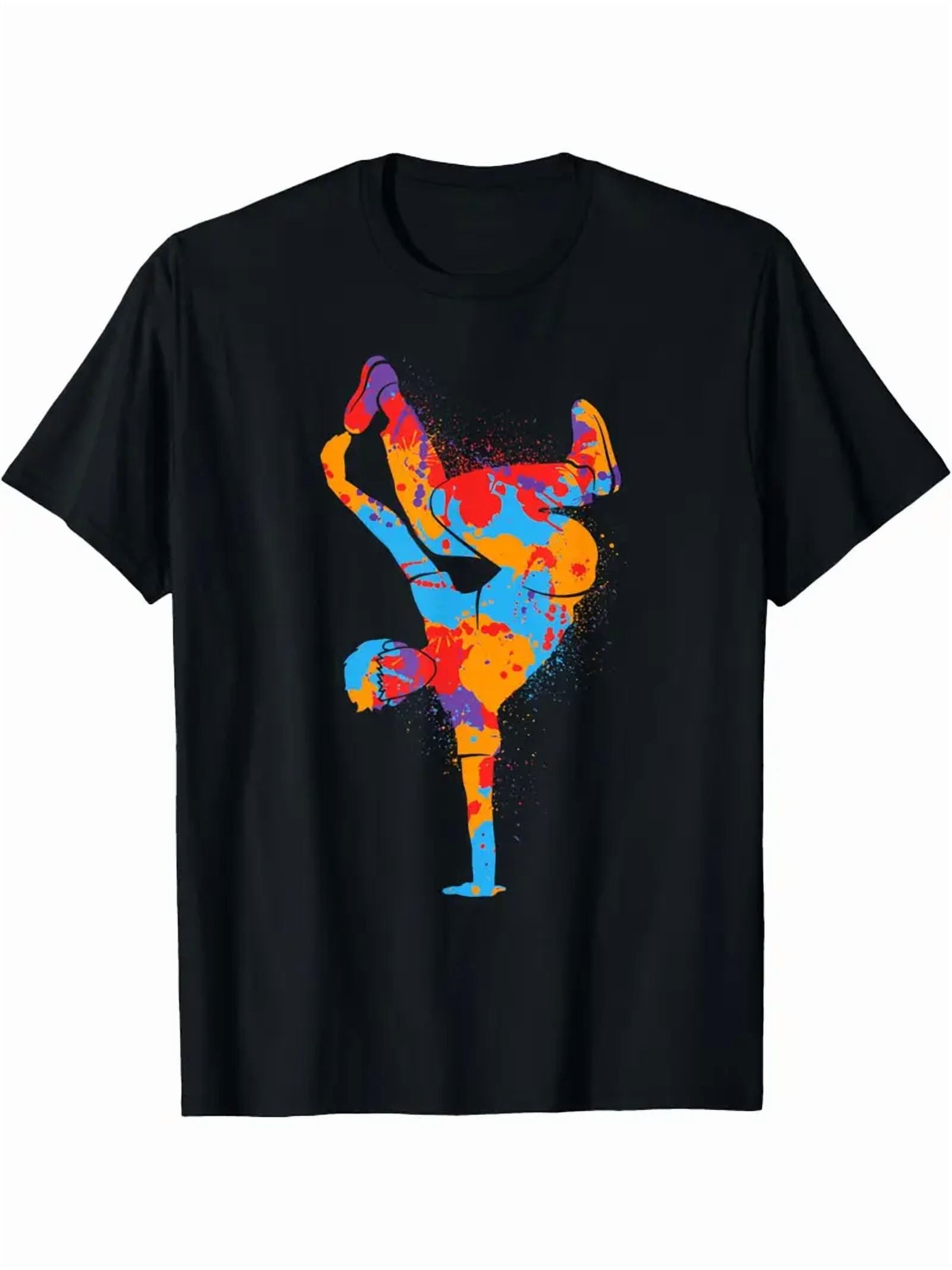 Breakdancing Colorful Street Dancing Men Breakdancer T-Shirt - Walmart.com