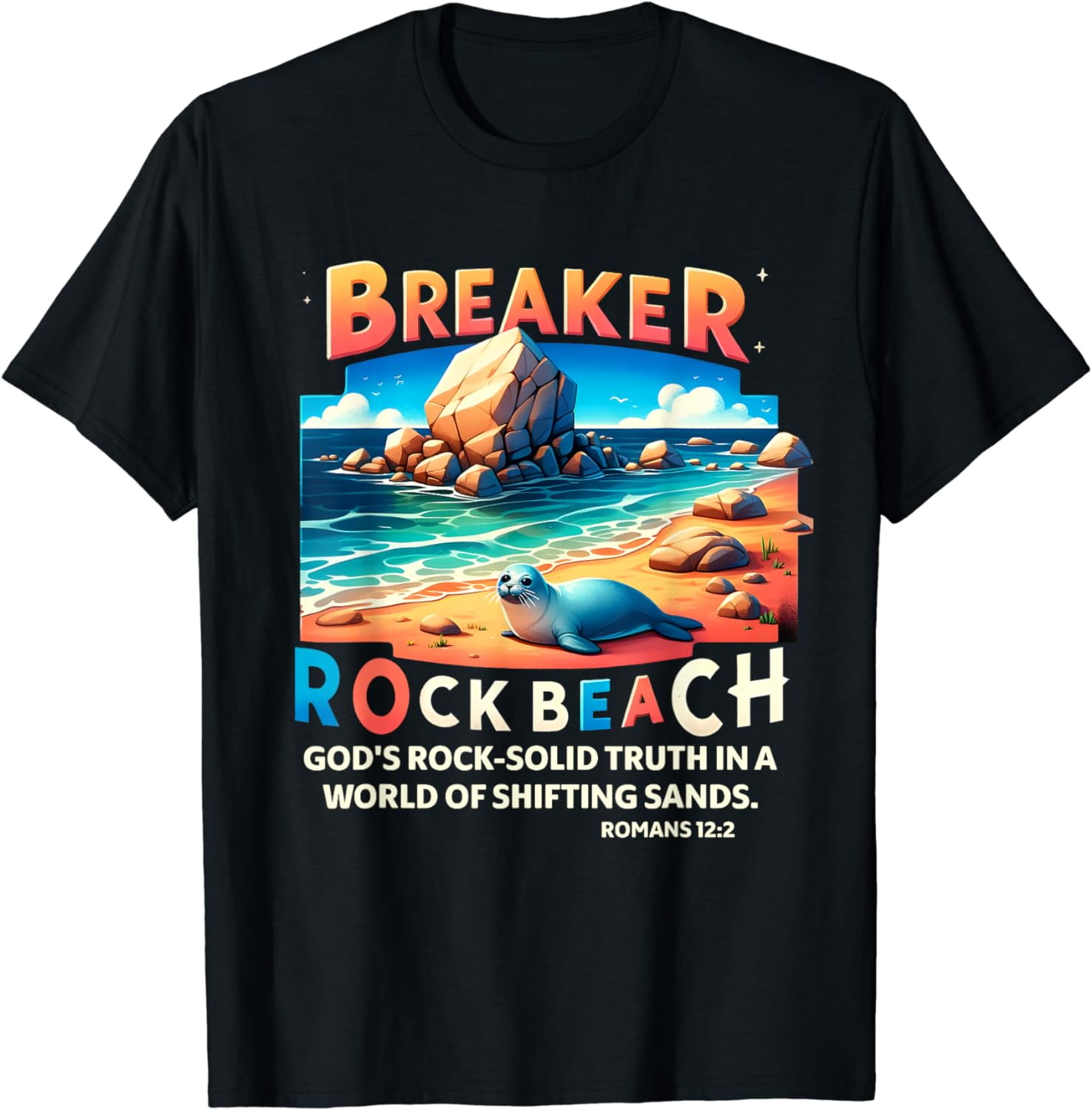 Breaker Rock Beach Christian God's Rock-Solid Truth VBS 2024 T-Shirt ...