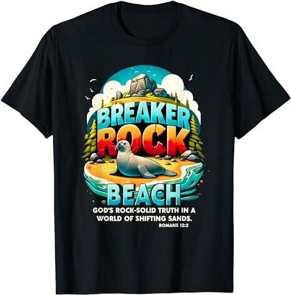 Breaker Rock Beach God's Rock-Solid Truth Christian VBS 2024 T-Shirt ...