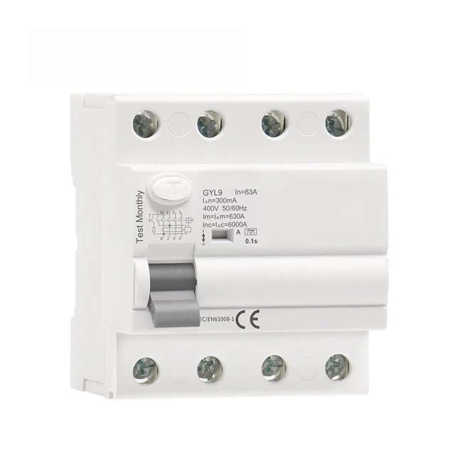 Breaker Type A Magnetic Residual Current Circuit 3P+N 40A 63A Detect ...