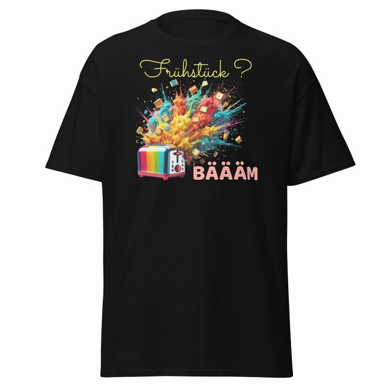 Breakfast BAM T-Shirt | Exploding Colorful Toaster | Funny Breakfast ...