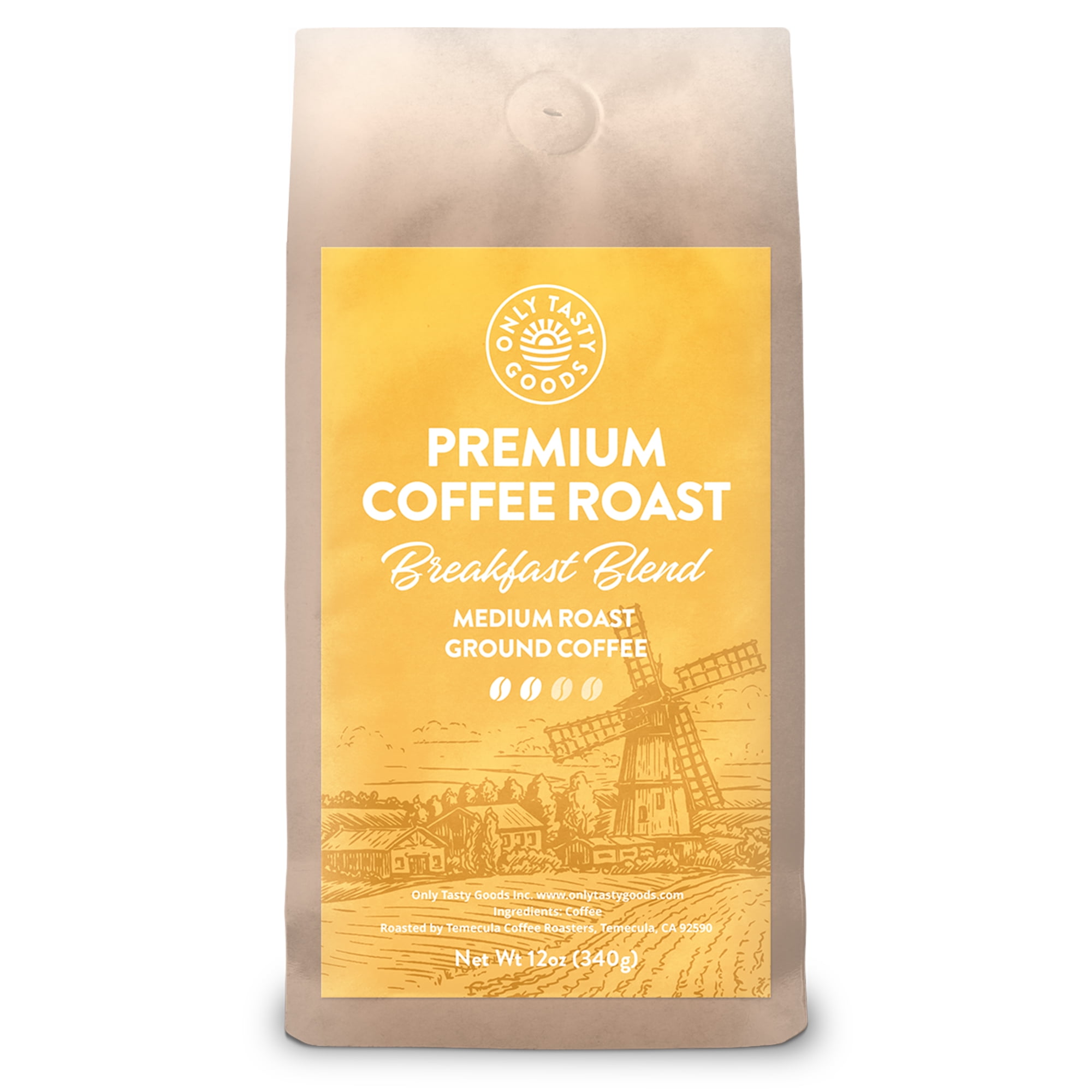Breakfast Blend Medium Roast Ground Coffee, Speciality, Fresh Roasted ...