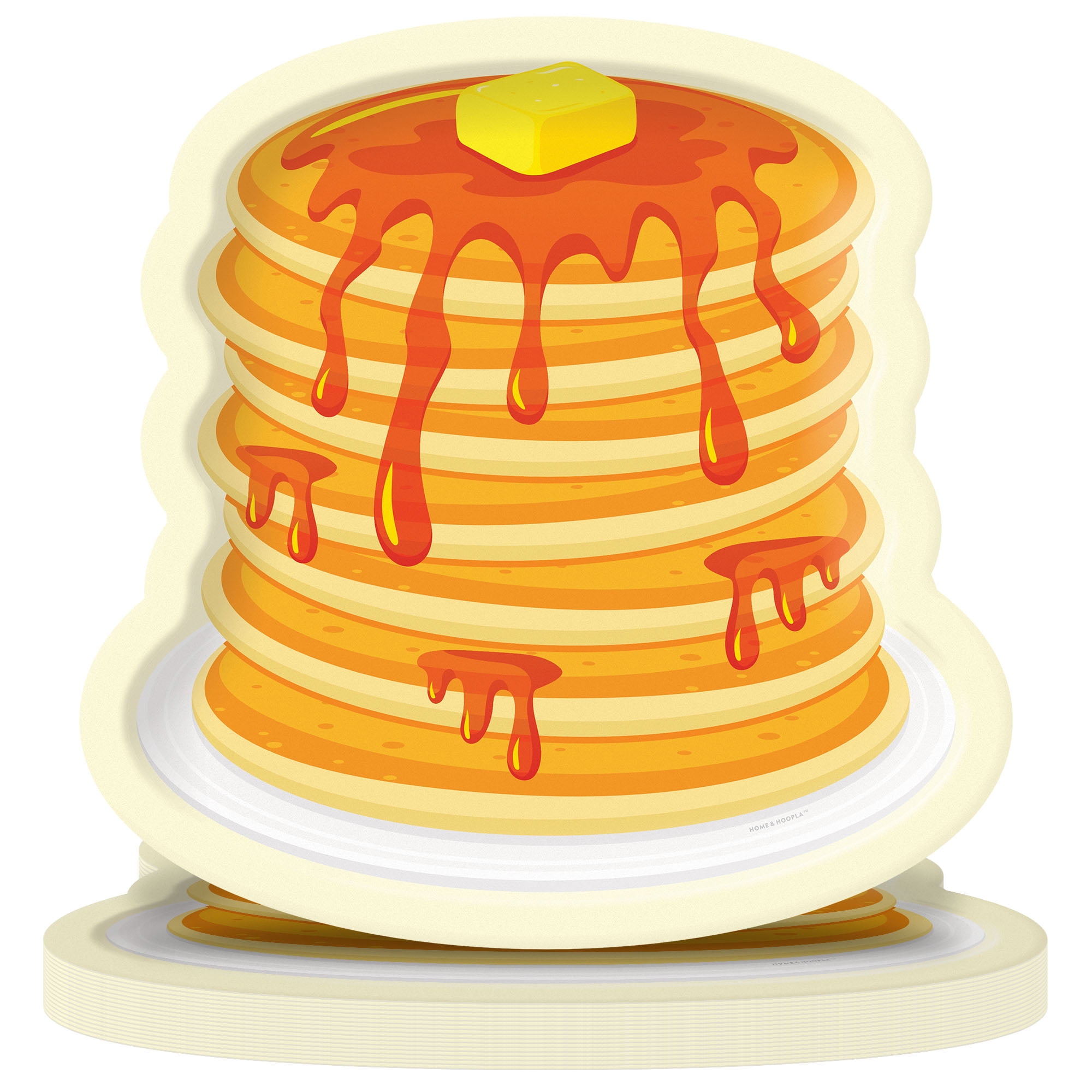 Breakfast & Brunch Party Supplies - Pancake Stack Shaped Paper Dinner ...