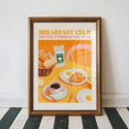 Breakfast Club Croissants French Baking Art Cafe Kitchen Food, Unframed ...