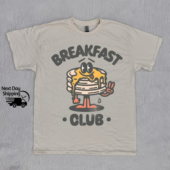 Breakfast Club Pancake Stack Mascot 90s Shirt, Funny Mascot Retro T ...