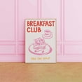 Breakfast Club Poster Trendy Kitchen Decor Art Waffles Wall Cute Food ...