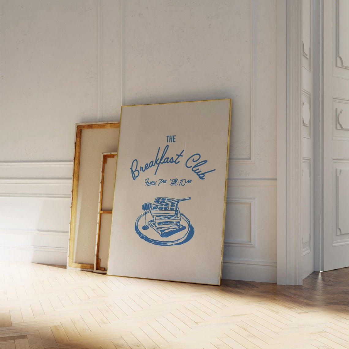 Breakfast Club Printable Art Hand Drawn Kitchen Poster, Breakfast Wall ...