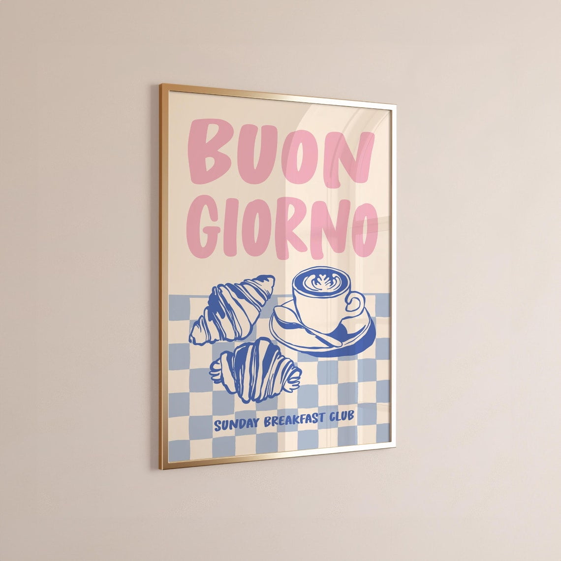 Breakfast Club Printable Art Kitchen Poster, Breakfast Wall Art Coffee ...