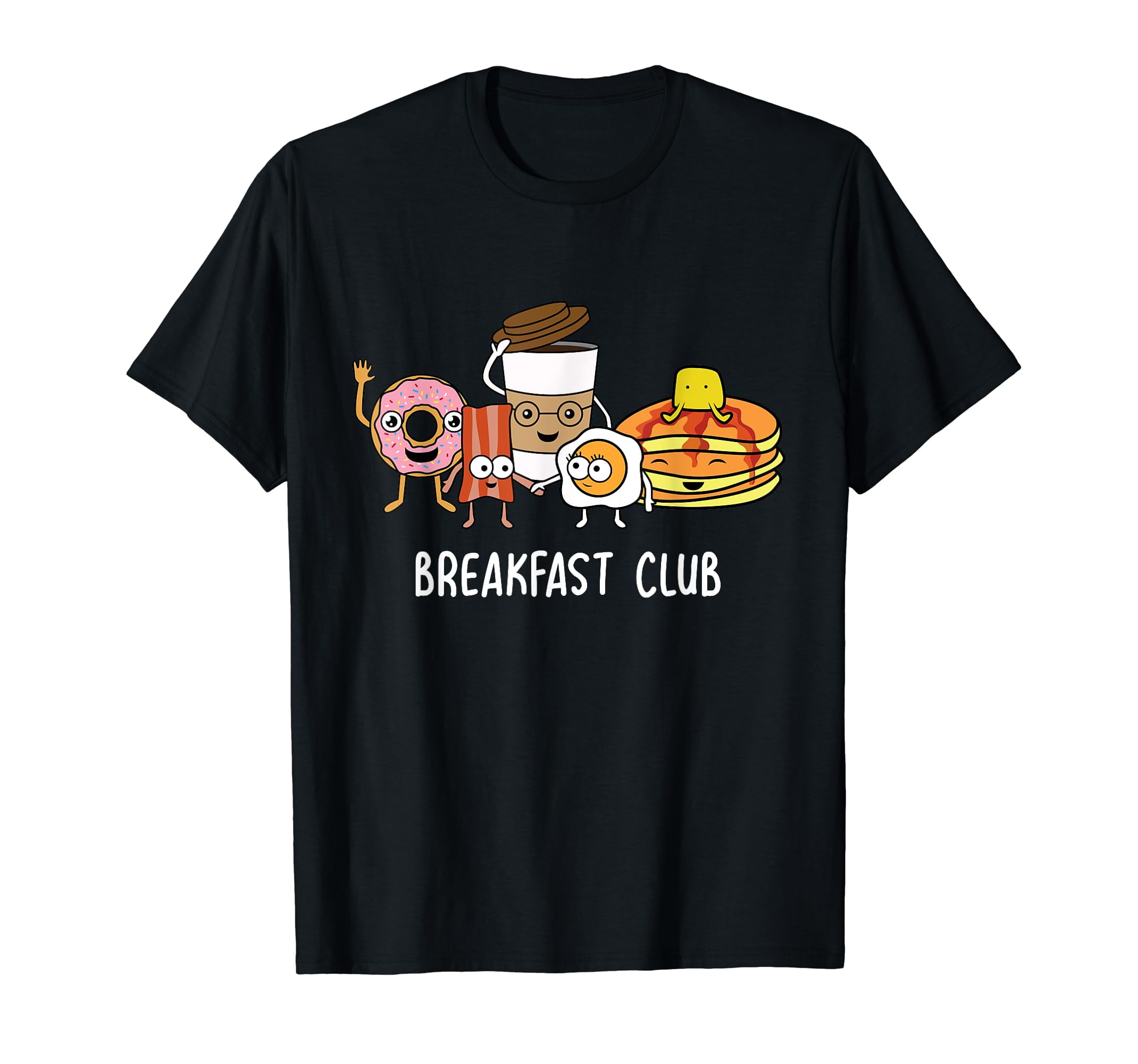 Breakfast Cute Kawaii Bfast Club Parody Funny Food Pun T-Shirt ...