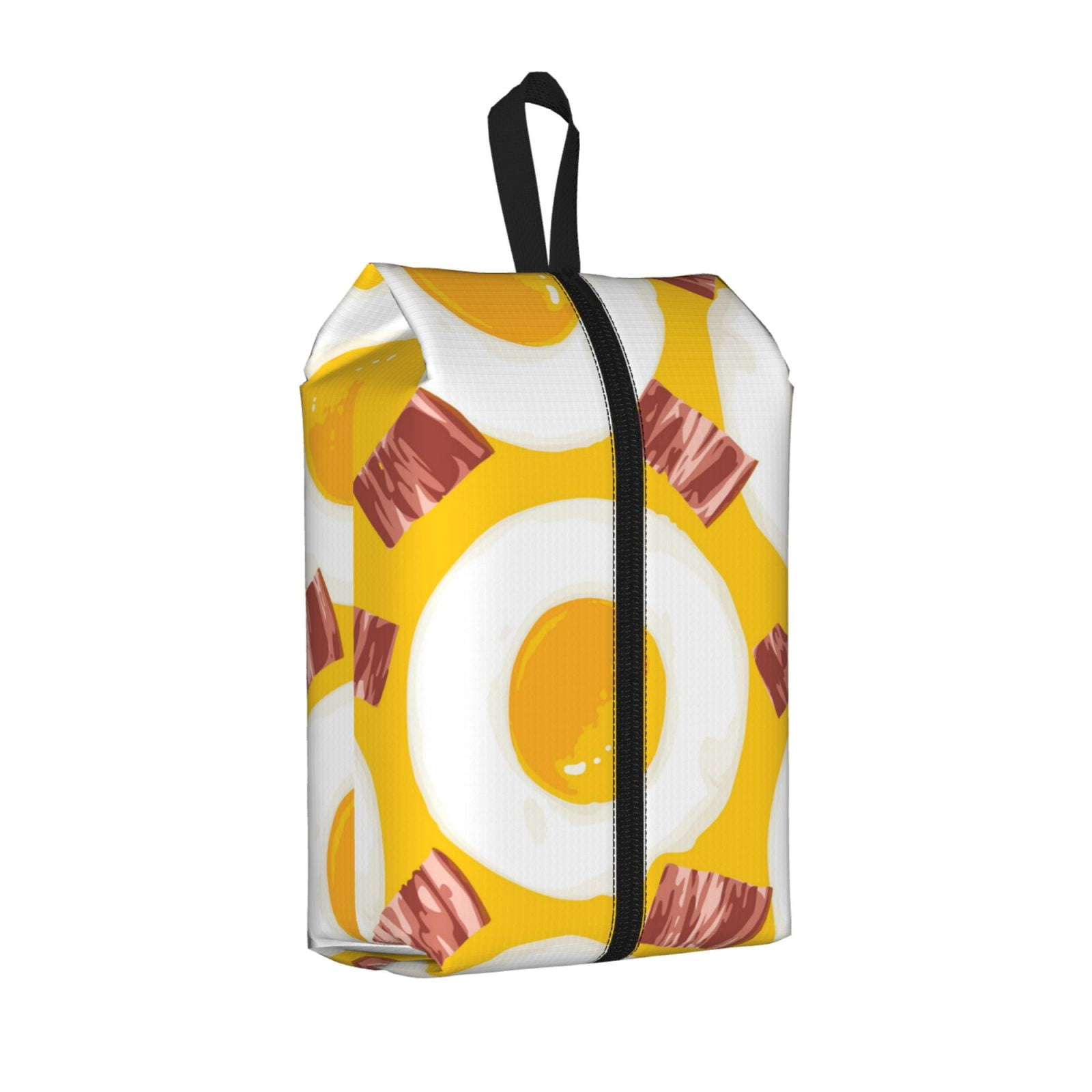 Breakfast Eggs Bacon Cute 1 PC Portable Travel Shoe Organizer Bag with ...