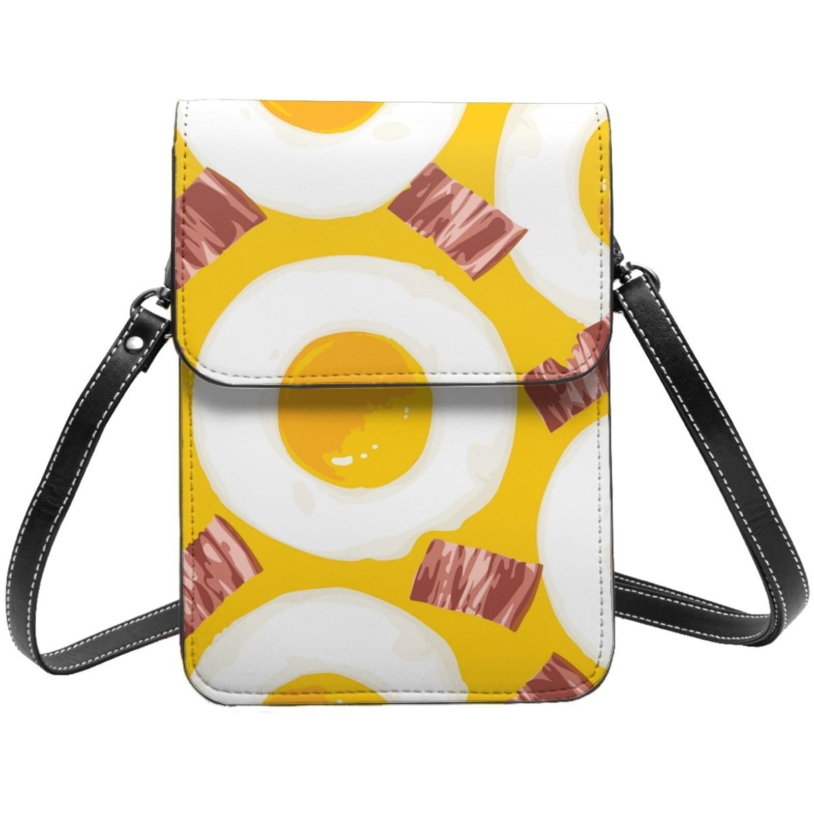 Breakfast Eggs Bacon Cute Cell Phone Purse Small Crossbody Bag with ...