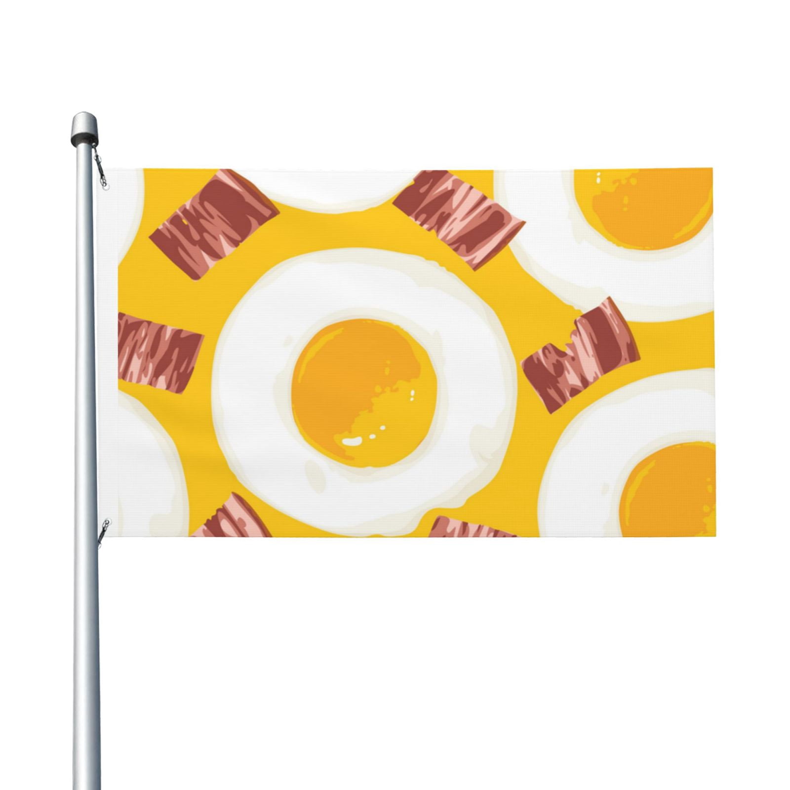 Breakfast Eggs Bacon Cute Flag 3X5 Ft Garden Yard House Flags Banner ...