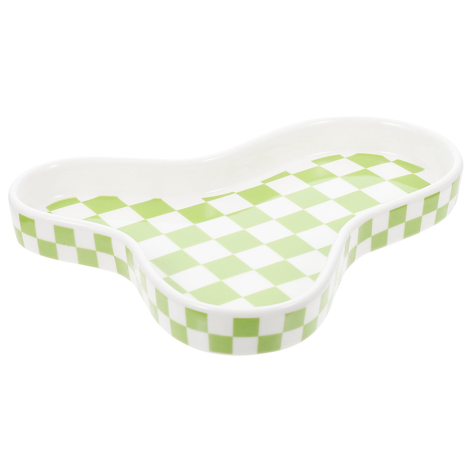 Moluckfu Home Ceramic Plate Light Green Minimalist Design 1Set 7.9X7 ...