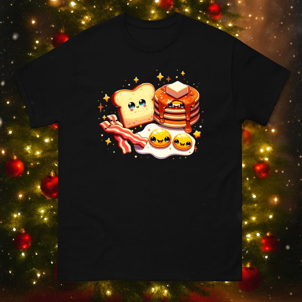 Breakfast Friends Pancake Bacon Eggs Funny Morning Crew Art Unisex T ...
