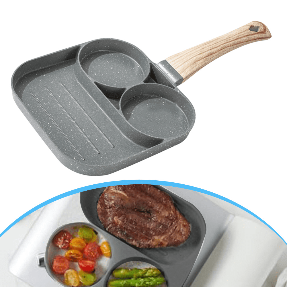 Breakfast Frying Pan, 2-Cup Egg Pan, Nonstick Granite Omelette Skillet ...
