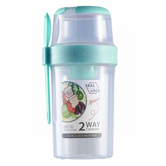 Breakfast on The Go Cups, Yoaney Cereal and Milk Containers Double ...