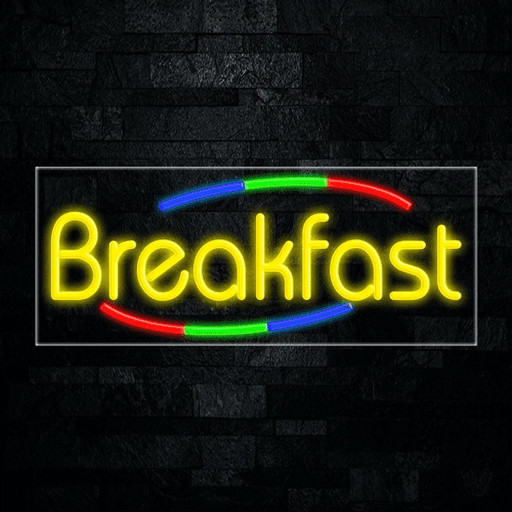 Breakfast-LED Neon Sign 30"L x 12"H #30749 - Walmart.com