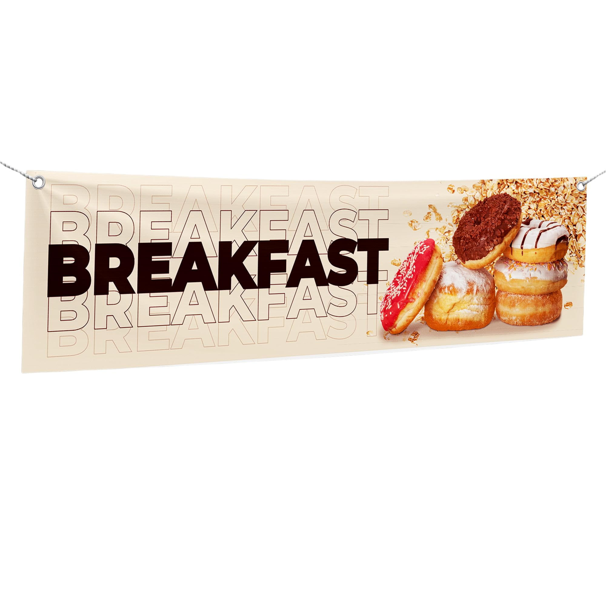 Breakfast Large Banners and Signs for Outdoor by DreamController ...