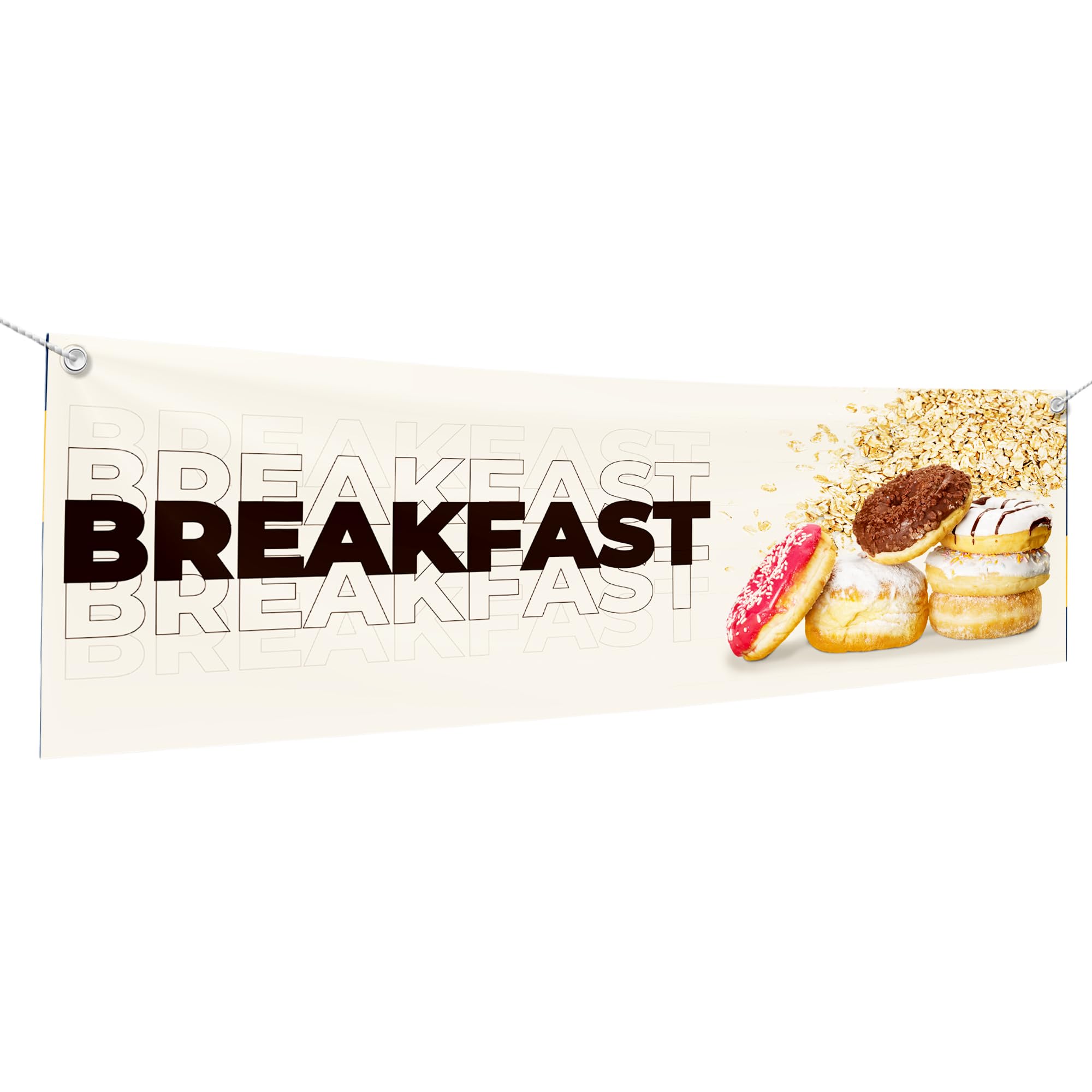 Breakfast Large Banners and Signs for Outdoor by DreamController ...