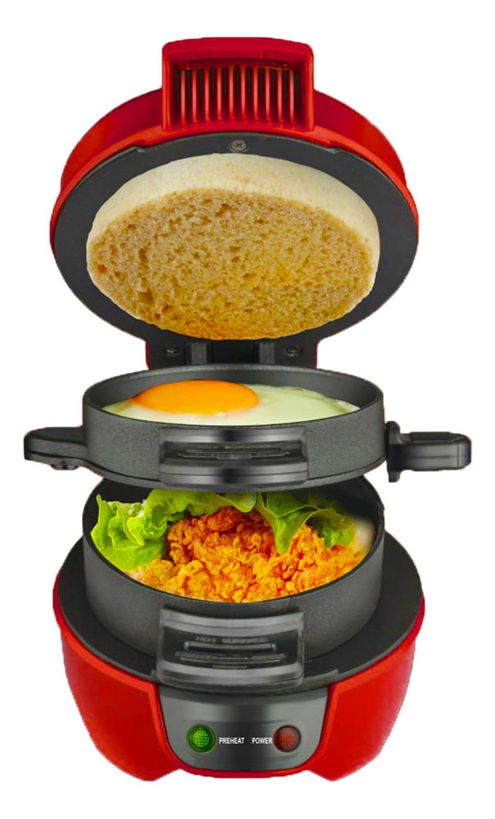 Breakfast Maker Machine, Easy to Make Burgers, with Egg Cooker Ring for ...