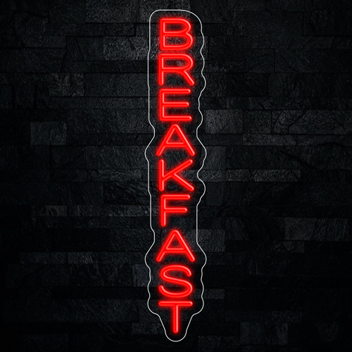 Breakfast Neon LED Sign 5"L x 27"H #32966 - Walmart.com