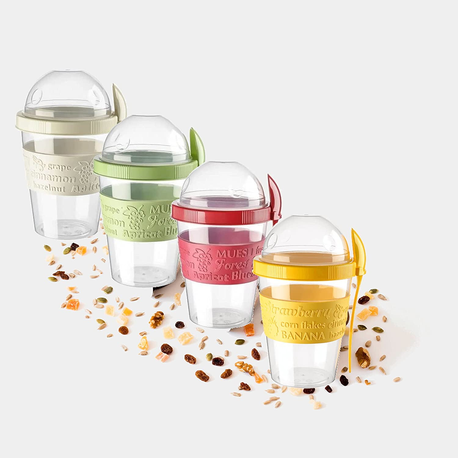 Breakfast On the Go Cups, Take and Go Yogurt Cup with Topping Cereal or ...