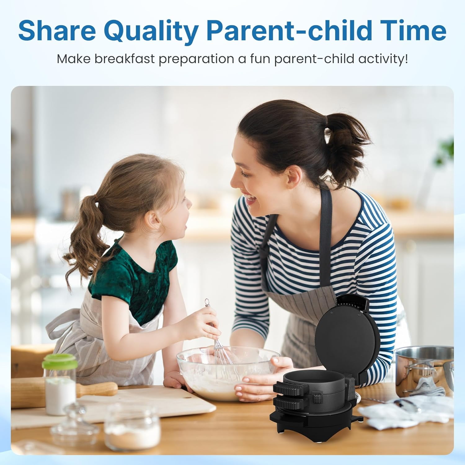 Breakfast Sandwich Maker with Cooker Ring, Burger Press with Non-Stick ...