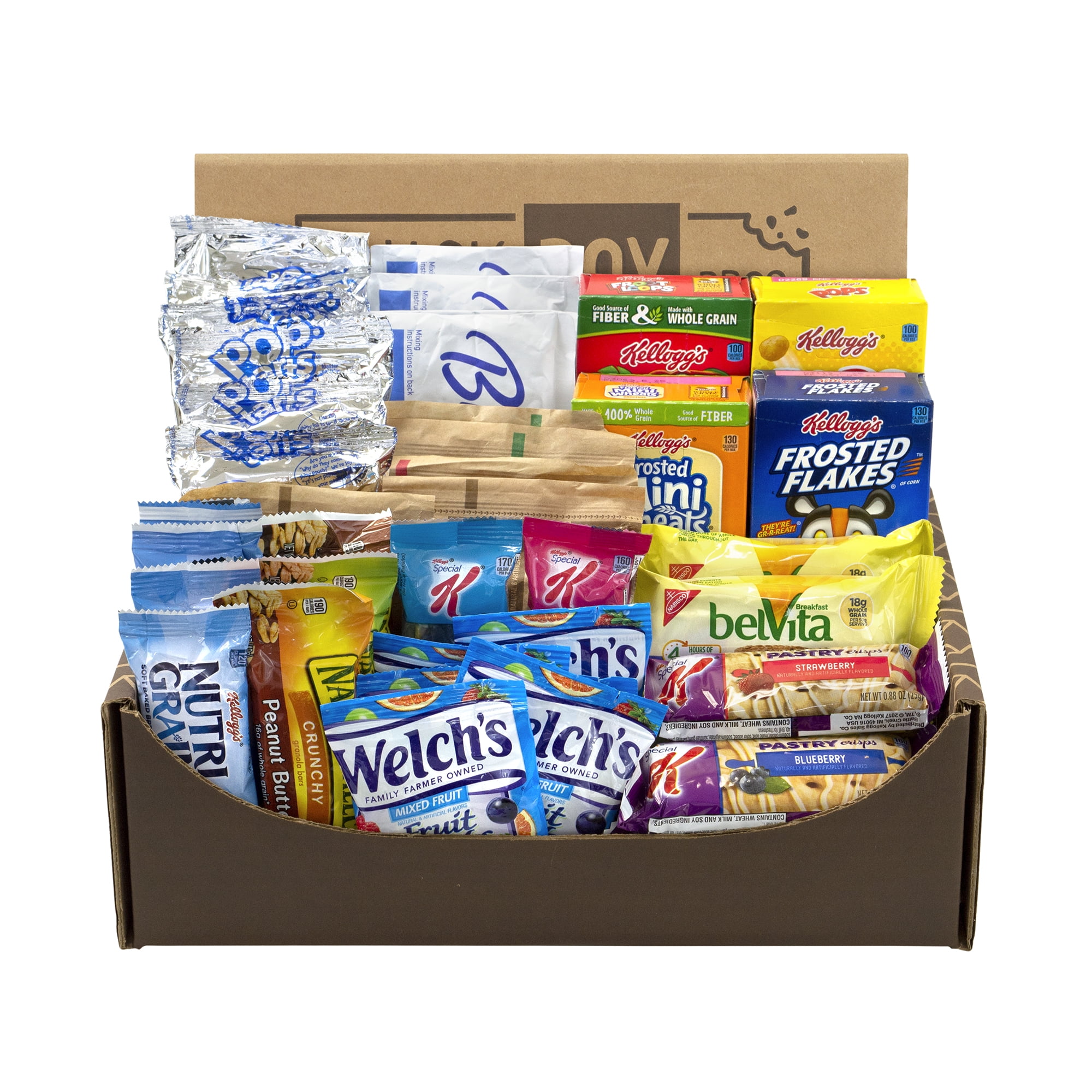 Easy Morning Breakfast Snack Box with Assorted Brands: Poptarts, Quaker ...
