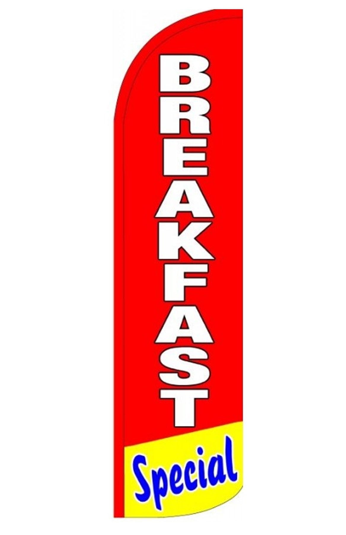 Breakfast Special Windless flag Without Pole Advertisement /Business ...